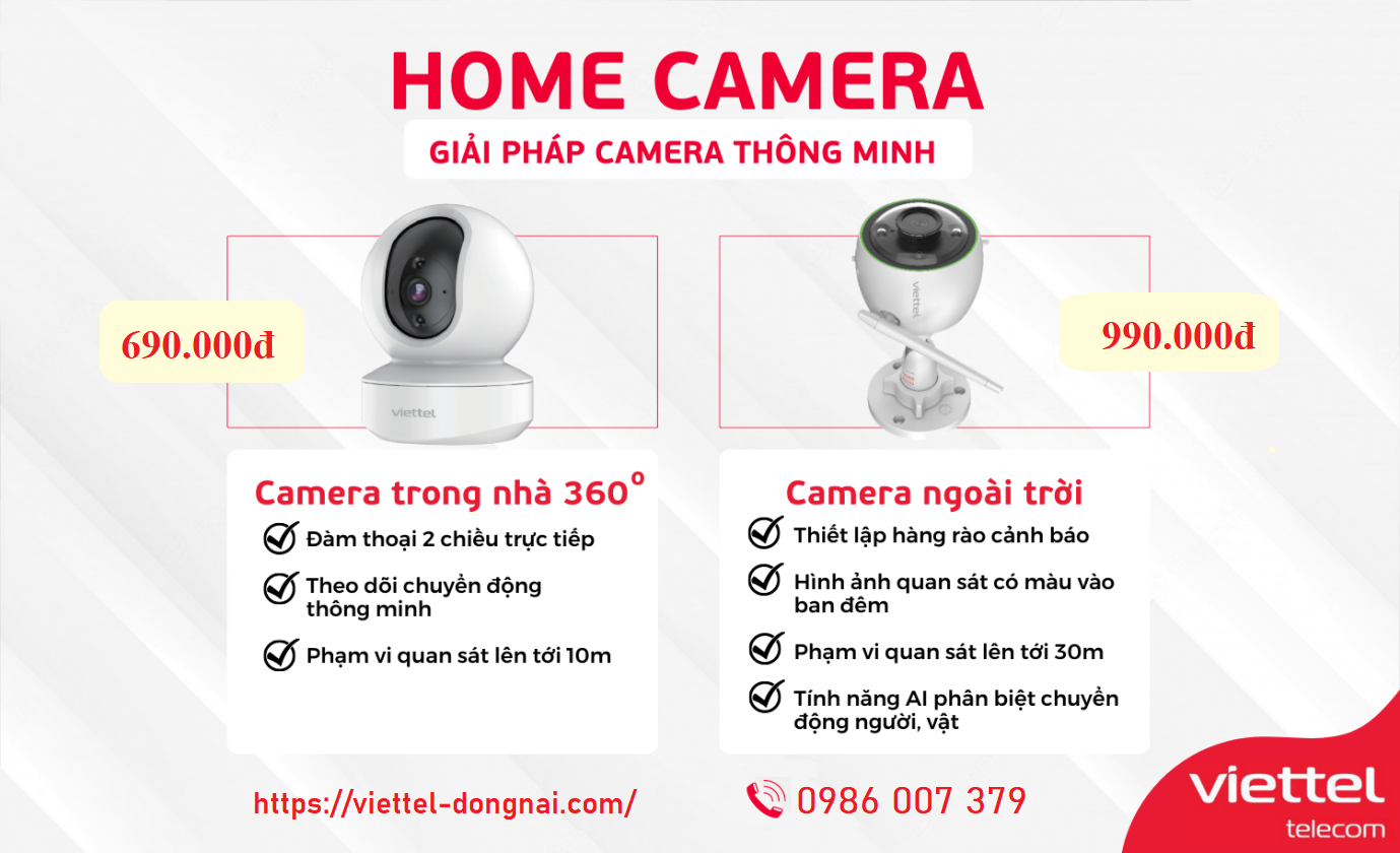 Home Camera Viettel – thế hệ mới công nghệ 4.0 - VIETTEL ĐỒNG NAI